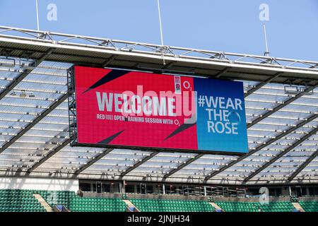 England Rugby’s “Red Roses” host an open training at Twickenham Stadium ...