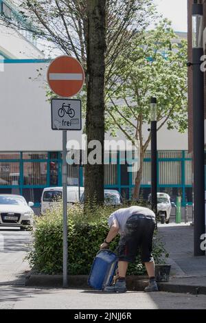 Passage forbidden sign on the road Stock Photo - Alamy