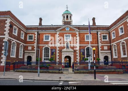 Historic Bluecoat Hospital school building in Chester, Cheshire, UK on ...