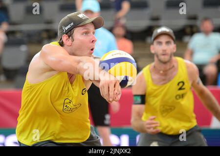 Hamburg, Germany. 12th Aug, 2022. Beach Volleyball, Beach Pro Tour at ...