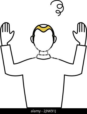 cartoon man surrendering Stock Vector Image & Art - Alamy