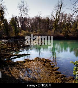 View of the Timavo river resurgences, Italy Stock Photo - Alamy