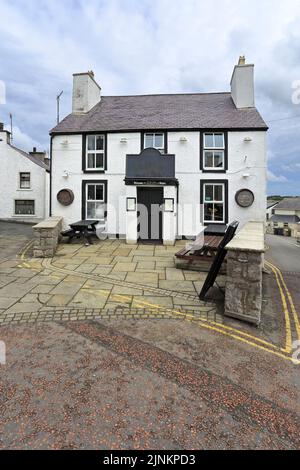The Stag Inn (the Most Northerly Pub in Wales) in the Fishing Village ...