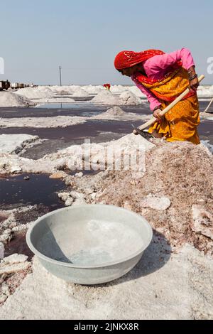 salt lake, salt mining, shakambari jheel, salt lakes Stock Photo - Alamy