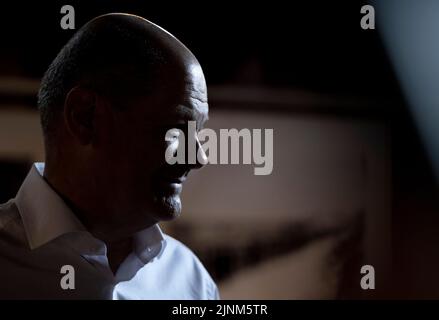 Potsdam, Germany. 12th Aug, 2022. German Chancellor Olaf Scholz (SPD ...