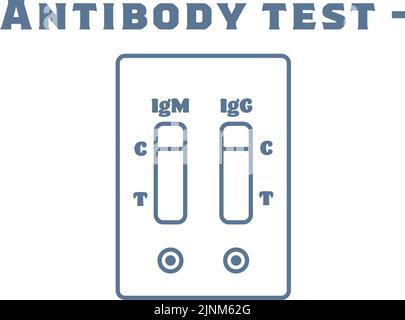 Illustration showing negative antibody test Stock Vector Image & Art ...
