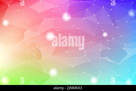 Background material, polygon-like rainbow gradient Stock Vector Image ...