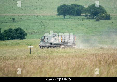 British army self propelled M270 Multiple Launch Rocket System (MLRS ...