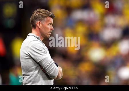 Watford manager Rob Edwards looks on during the Sky Bet Championship ...
