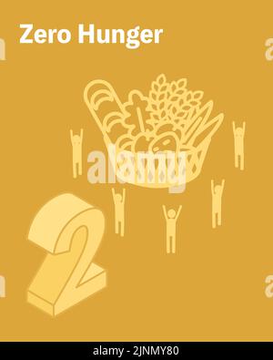 SDGs Goal 2, Zero hunger Stock Vector Image & Art - Alamy