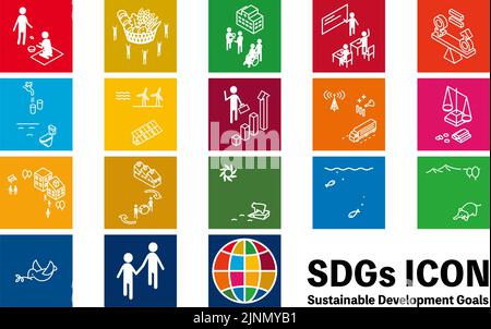 SDGs, 17 goals square icons Stock Vector Image & Art - Alamy