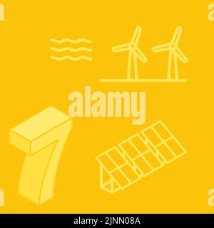 SDGs Goal 7, Affordable and clean energy Stock Vector Image & Art - Alamy