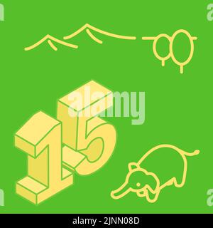 SDGs Goal 15, Life on land Stock Vector Image & Art - Alamy