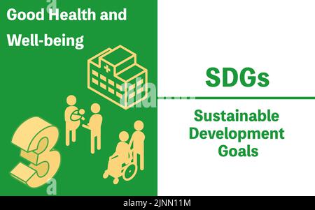 SDGs Goal 3, Good health and well-being Stock Vector Image & Art - Alamy