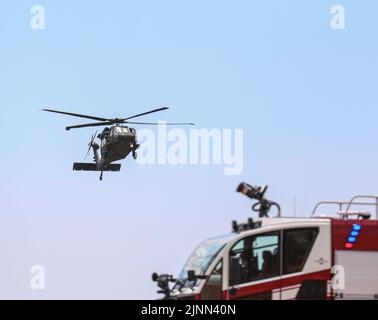 U.S. Army Col. Travis McIntosh, 10th CAB Commander, finishes his final ...