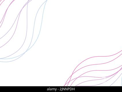 Abstract A3 poster with colorful flowing lines, black background Stock ...