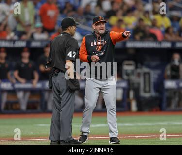 Baltimore Orioles manager Brandon Hyde (18) before a baseball game ...