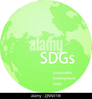 SDGs, green earth and SDGs text Stock Vector Image & Art - Alamy
