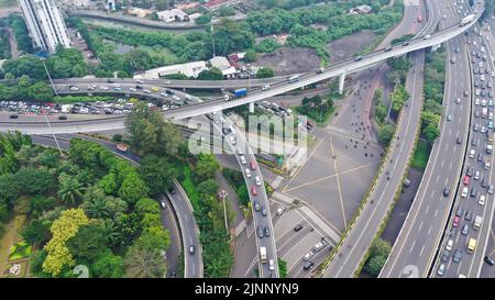 Road system. Road interchanges. Multi-level highways. The movement of ...
