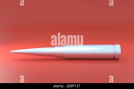 Red background and silver bullets, 3DCG Stock Photo - Alamy