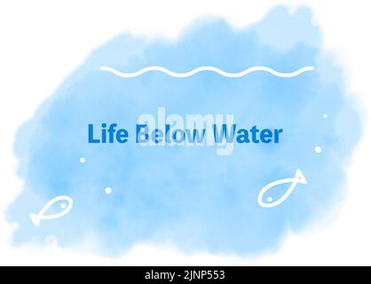 SDGs Goal 14, Life below water Stock Vector Image & Art - Alamy