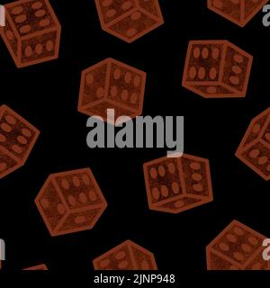 Cartoon geometric seamless game dice pattern for kids and clothes and ...