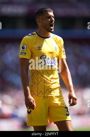 Everton's Conor Coady during the Premier League match at Goodison Park ...