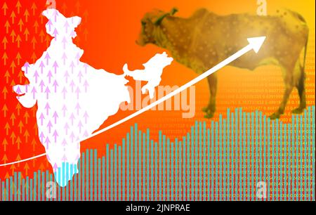 daily increasing lumpy virus case background with graphs, numbers and ...