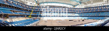 Interior of Santiago Bernabeu Stadium Stock Photo - Alamy