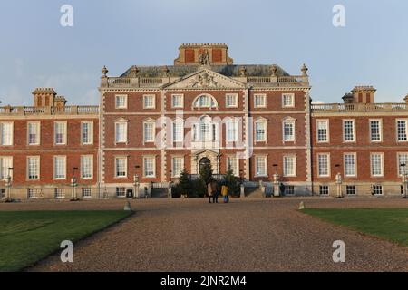 Wimpole Hall, Cambridgeshire, England, UK - interior view of the ...