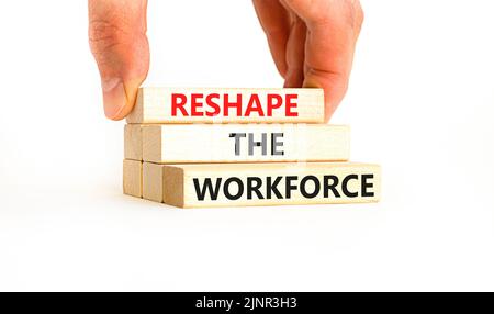 Reshape the workforce and support symbol. Concept words Reshape the ...
