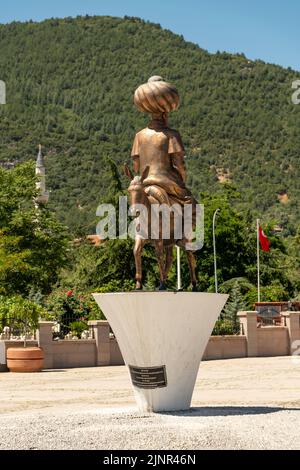 Aksehir, Turkey - July 04, 2022: The modern monument of the national ...
