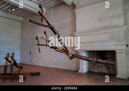 artwork inside Chateau de Chombard French Renaissance architecture ...