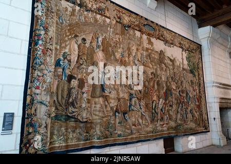 artwork inside Chateau de Chombard French Renaissance architecture ...