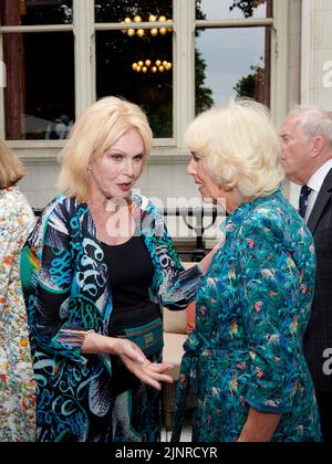 HRH Camilla, Duchess of Cornwall, Joanna Lumley & Gyles Brandreth at ...