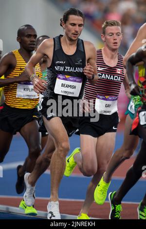 George Beamish of New Zealand competing in the men’s 5000m final at the ...