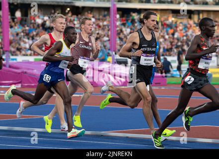 George Beamish of New Zealand competing in the men’s 5000m final at the ...