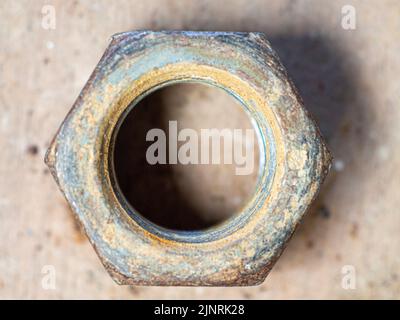 old rusted nut. Texture or coating for graphic design Stock Photo - Alamy