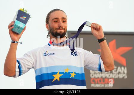 Anthony Jeanjean (France, gold medal). BMX Freestyle men. European ...