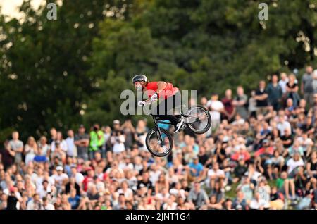 Anthony Jeanjean (France, gold medal). BMX Freestyle men. European ...
