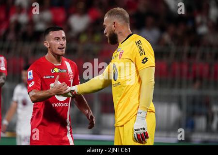 Samuele Birindelli of AC Monza and Michele Di Gregorio of AC Monza ...