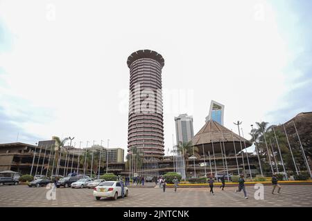 The KICC (Kenya International Convention Centre) tower, Nairobi, Kenya ...
