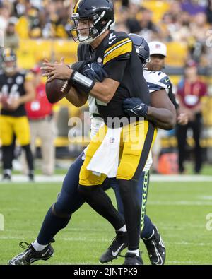 Seattle Seahawks linebacker Boye Mafe arrives before an NFL football ...