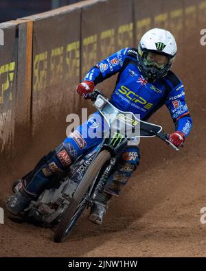 Dan Bewley in action during the Belle Vue Aces Media Day at the ...
