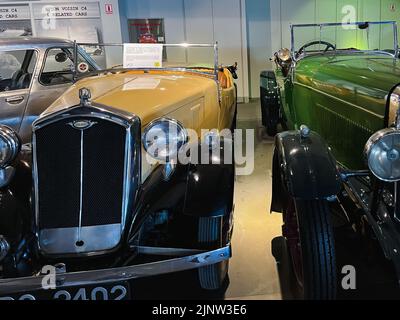 Athens, Greece - May 18, 2022. Old classic cars inside the Hellenic ...