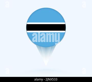 map of Botswana and location on Africa map. Vector illustration Stock Vector Image & Art - Alamy