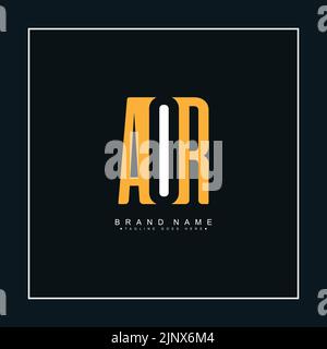 AOR logo. AOR letter. AOR letter logo design. Initials AOR logo linked ...