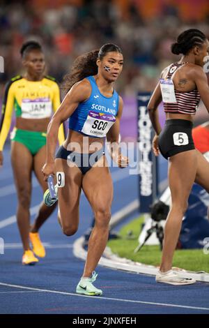 Nicole Yeargin of Scotland competing in the women’s 4x400m final at the ...