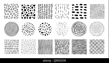 Types of different pen hatching hand drawn set Stock Vector Image & Art ...