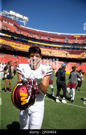 Washington Commanders wide receiver Alex Erickson (86) runs during an ...